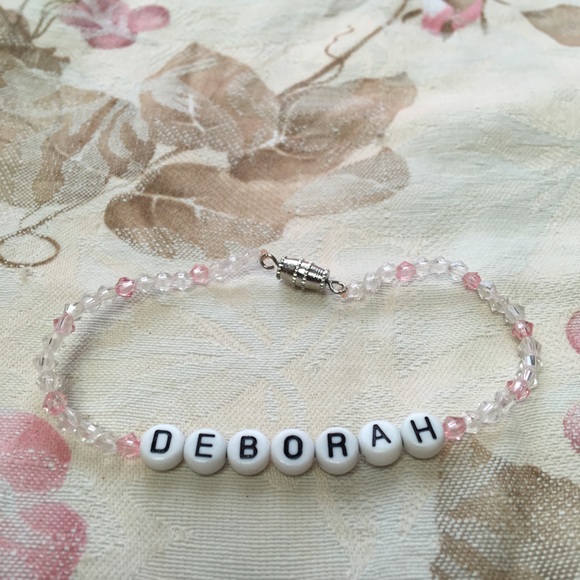 Handmade | Jewelry | Deborah 7 4 Personalized Braceletnew | Poshmark